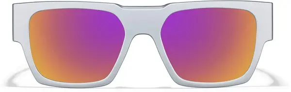 Zenni Sporty Rectangle Full Rim Glasses - Silver