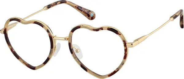 Zenni Heart Glasses Full Rim Frame - Tortoiseshell