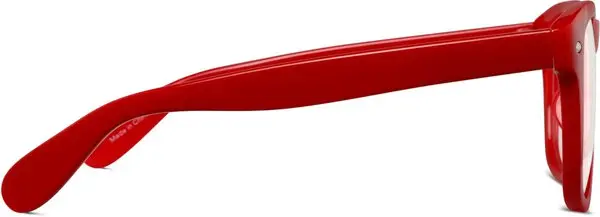 Zenni Square Full Rim Frame Glasses - Red