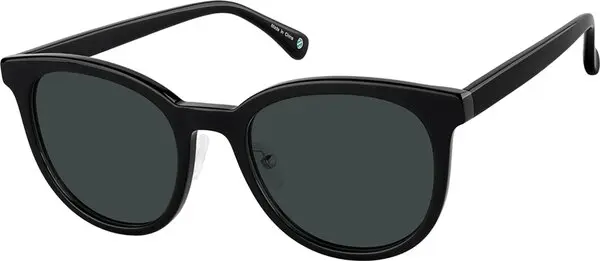 Zenni Round Full Rim Sunglasses - Black