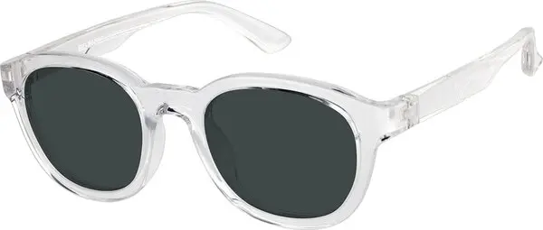 Zenni Round Full Rim Sunglasses - Clear