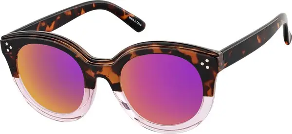 Zenni Round Full Rim Sunglasses - Tortoiseshell