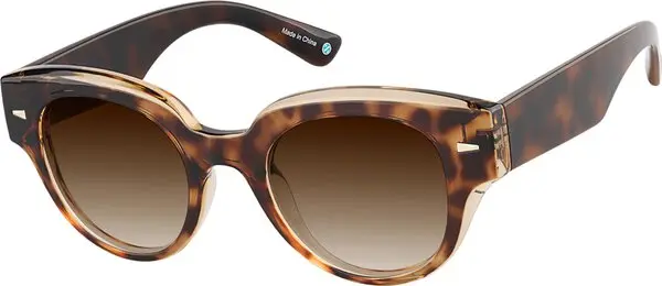 Zenni Round Full Rim Sunglasses - Tortoiseshell