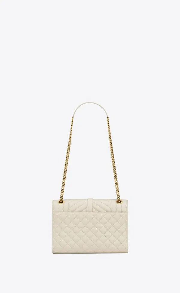 Saint Laurent Medium Envelope Bag In Matelassé Lambskin