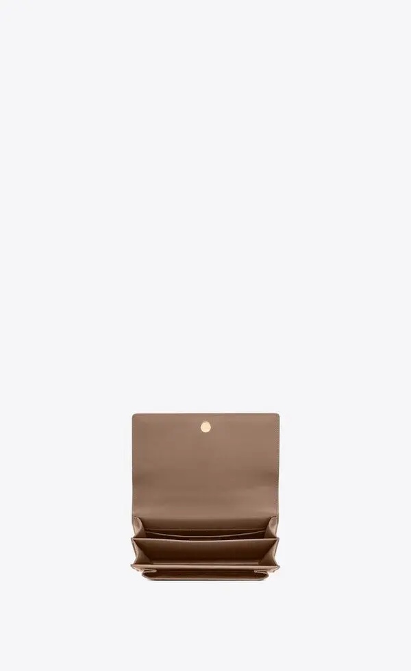 Saint Laurent Sunset Medium In Coated Bark Leather