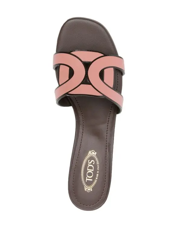 TOD'S Leather Two-tone Sandals