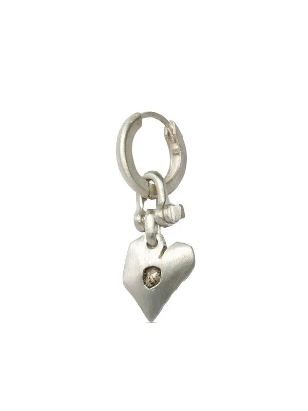 PARTS OF FOUR Jazz's Solid Heart Earring - Silver