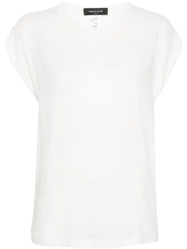 Fabiana Filippi Chiffon-crepe T-shirt