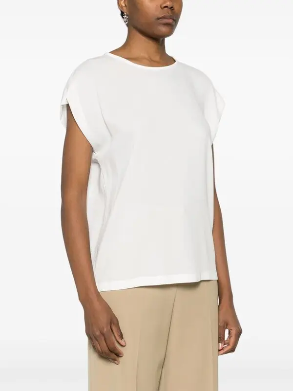 Fabiana Filippi Chiffon-crepe T-shirt