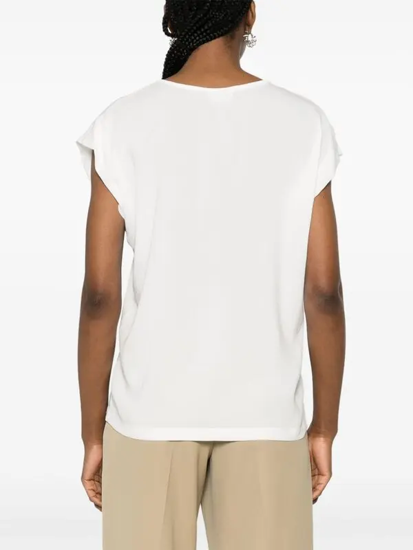 Fabiana Filippi Chiffon-crepe T-shirt