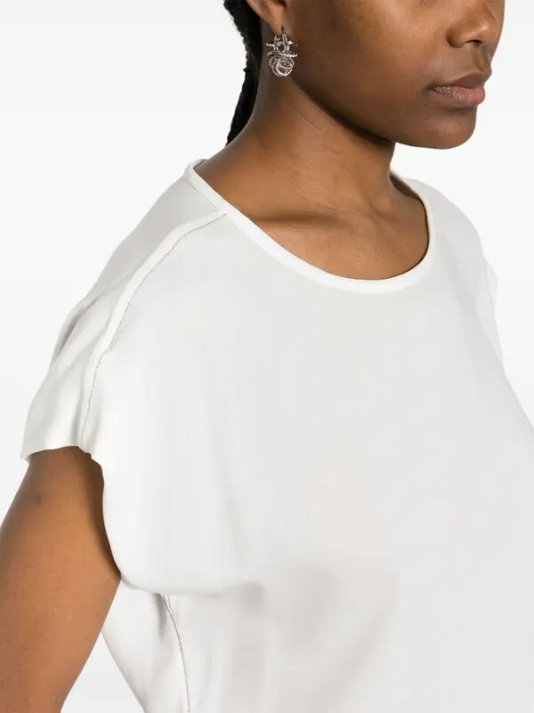 Fabiana Filippi Chiffon-crepe T-shirt