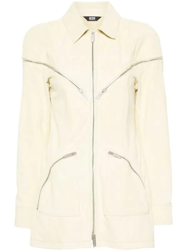 Gcds All-around-zip Suede Jacket
