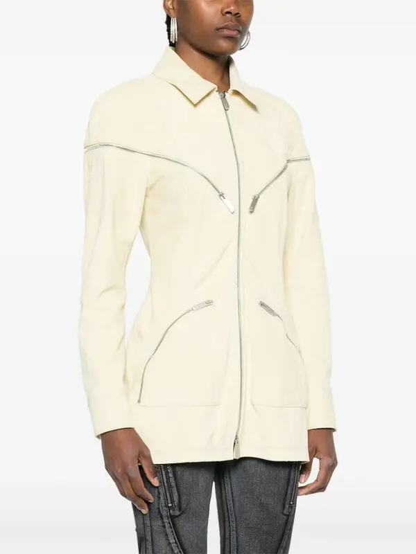 Gcds All-around-zip Suede Jacket