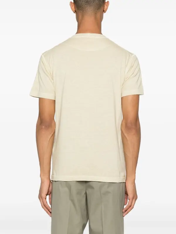 Stone Island Compass-patch Cotton T-shirt - Neutrals
