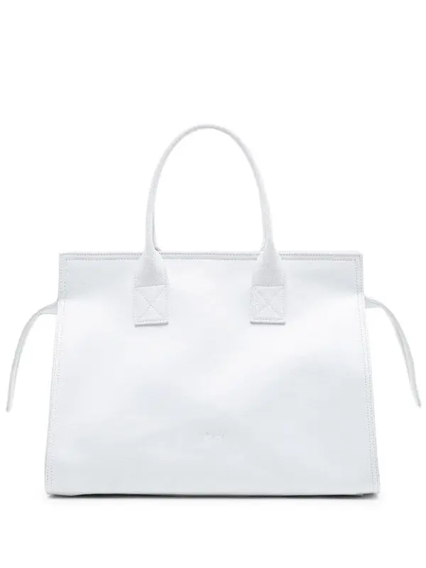 Marsèll Curva Media Leather Tote Bag - White