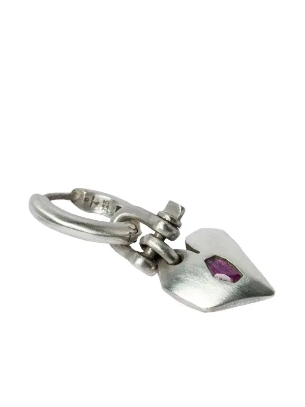 PARTS OF FOUR Sterling And Ruby Drop Earring