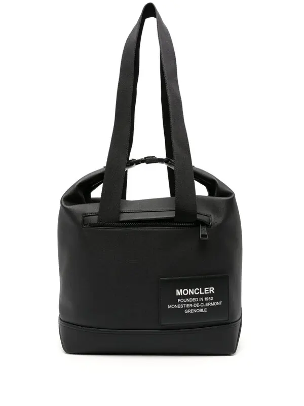 Moncler Nakoa Logo-patch Tote Bag - Black
