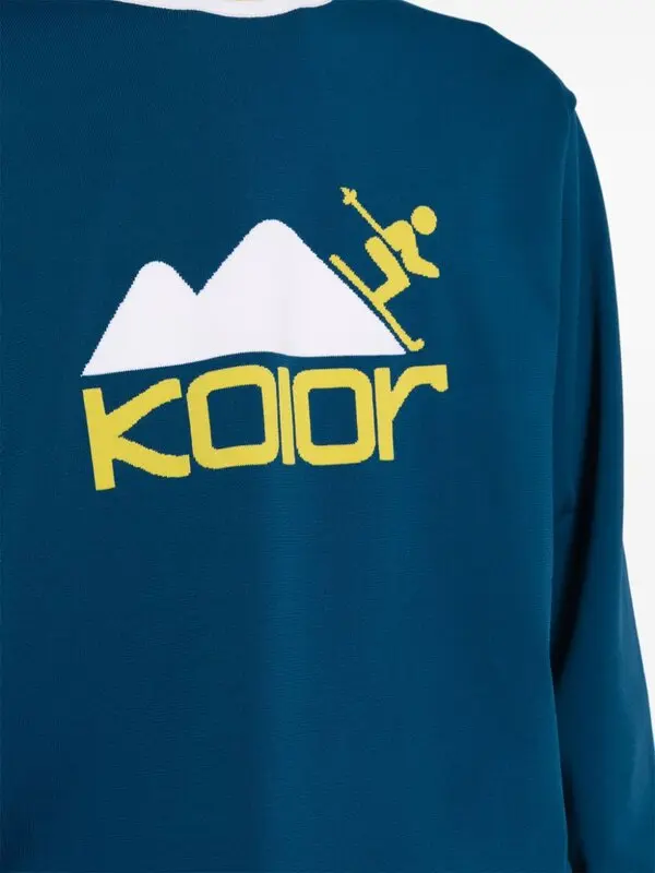 Kolor Intarsia-knit Logo Jumper