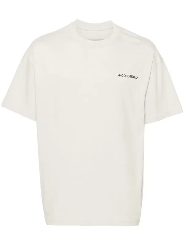 A-COLD-WALL* Logo-flocked Cotton T-shirt
