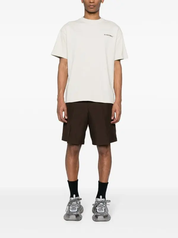 A-COLD-WALL* Logo-flocked Cotton T-shirt