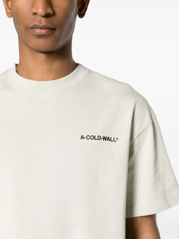 A-COLD-WALL* Logo-flocked Cotton T-shirt