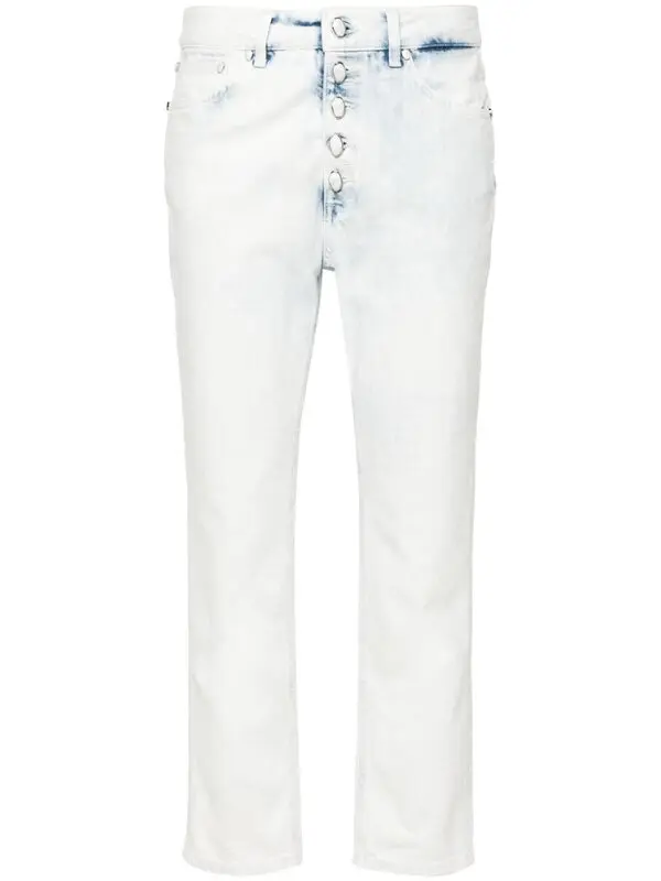 DONDUP Mid-rise Cropped Jeans - Blue