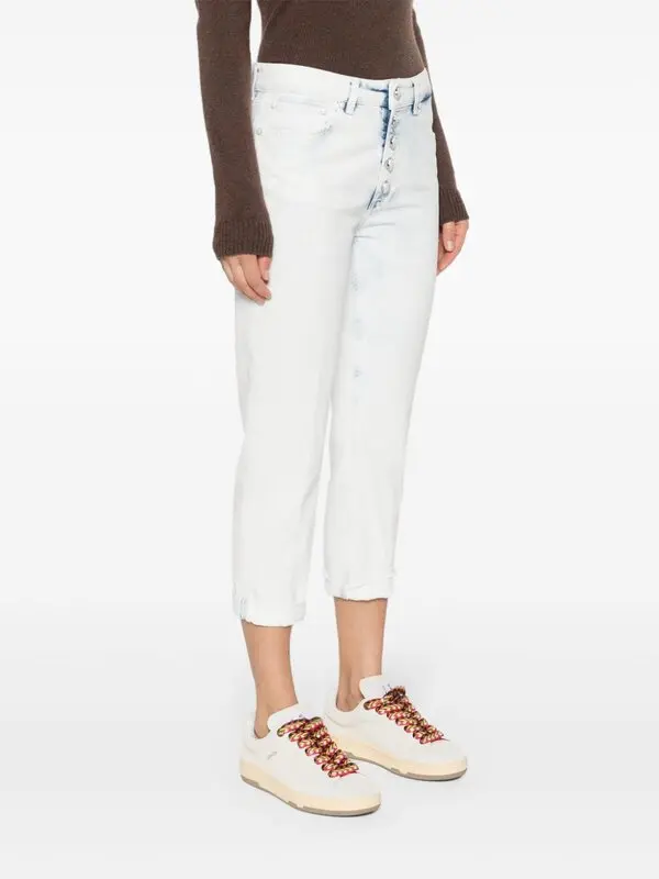 DONDUP Mid-rise Cropped Jeans - Blue