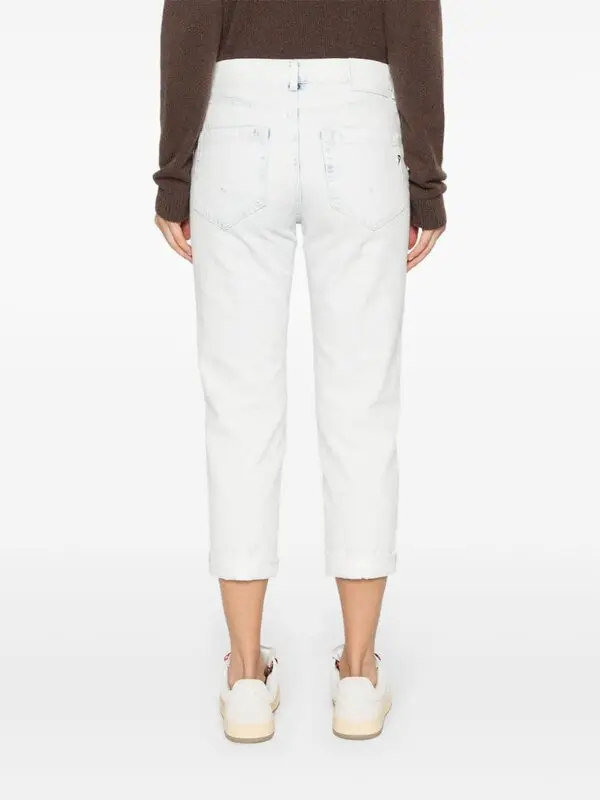 DONDUP Mid-rise Cropped Jeans - Blue