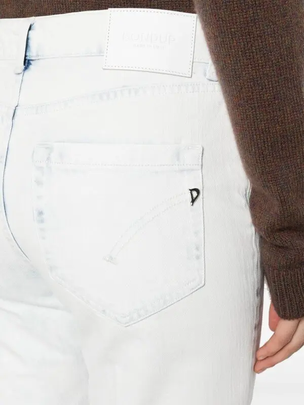 DONDUP Mid-rise Cropped Jeans - Blue