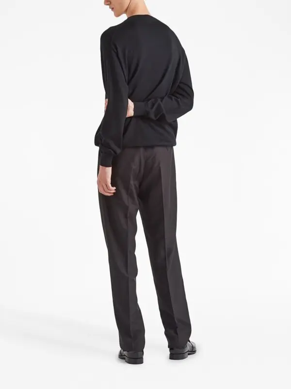 Prada Intarsia-logo Cashmere Jumper