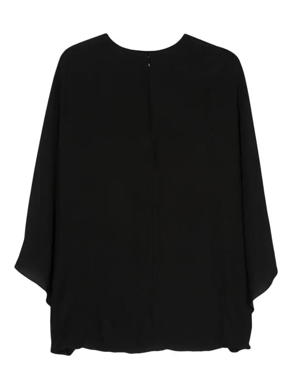Rodebjer Cape-inspired Blouse - Black