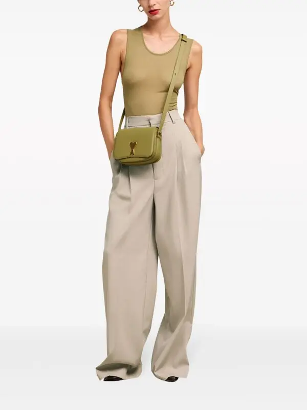 Ami Wide-leg Tailored Trousers - Neutrals