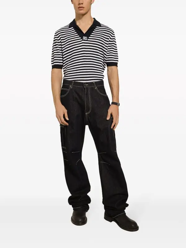 Dolce & Gabbana Stripe-patterned Polo Shirt