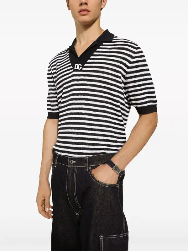 Dolce & Gabbana Stripe-patterned Polo Shirt