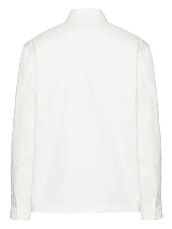 Valentino Garavani V-detail Canvas Shirt Jacket