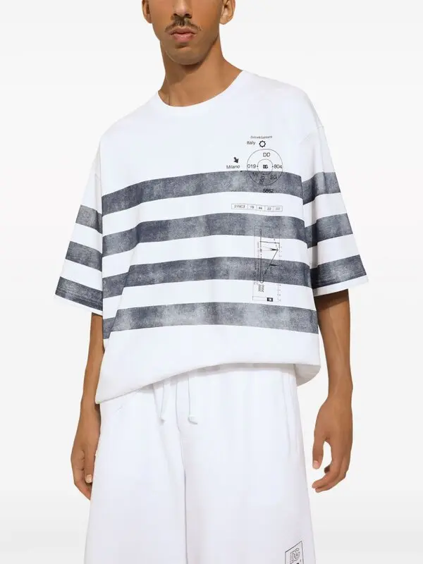 Dolce & Gabbana Striped Cotton T-shirt