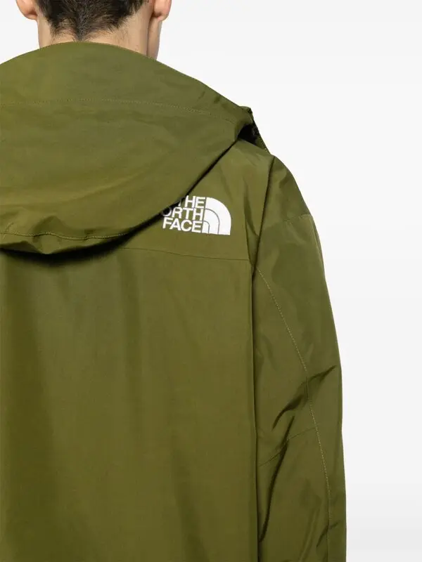 The North Face Logo-embroidered Hooded Jacket - Green