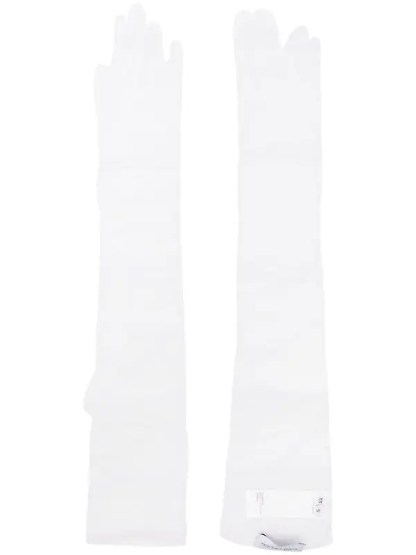 IOANA CIOLACU Elbow-length Gloves - White