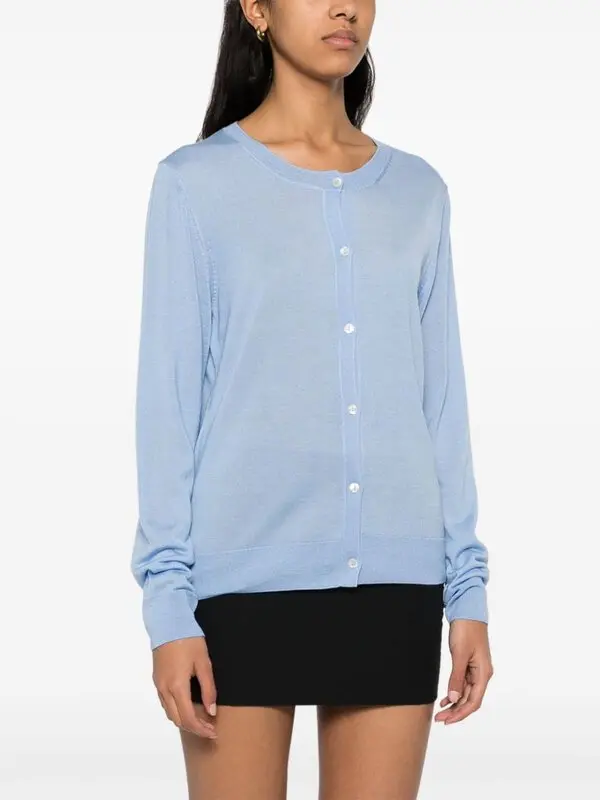 P.a.r.o.s.h Crew-neck Cardigan - Blue