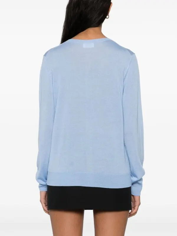 P.a.r.o.s.h Crew-neck Cardigan - Blue