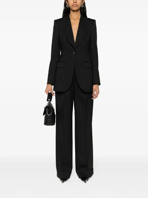 Dolce & Gabbana Pinstriped Wide-leg Trousers