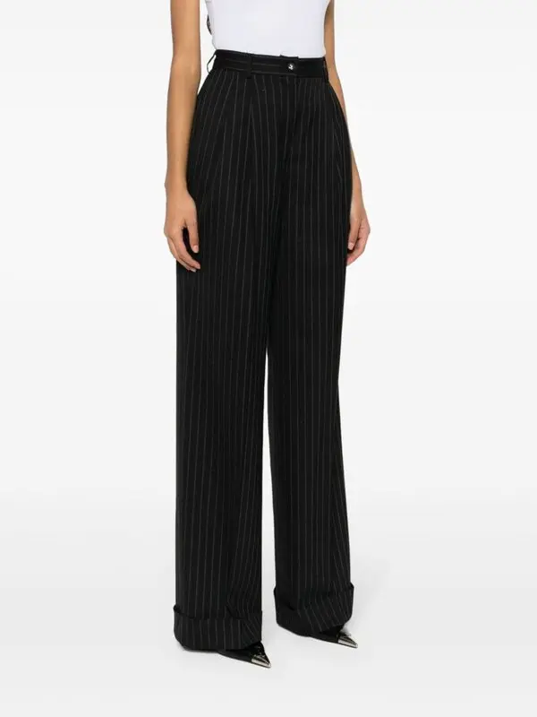 Dolce & Gabbana Pinstriped Wide-leg Trousers