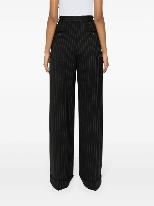 Dolce & Gabbana Pinstriped Wide-leg Trousers