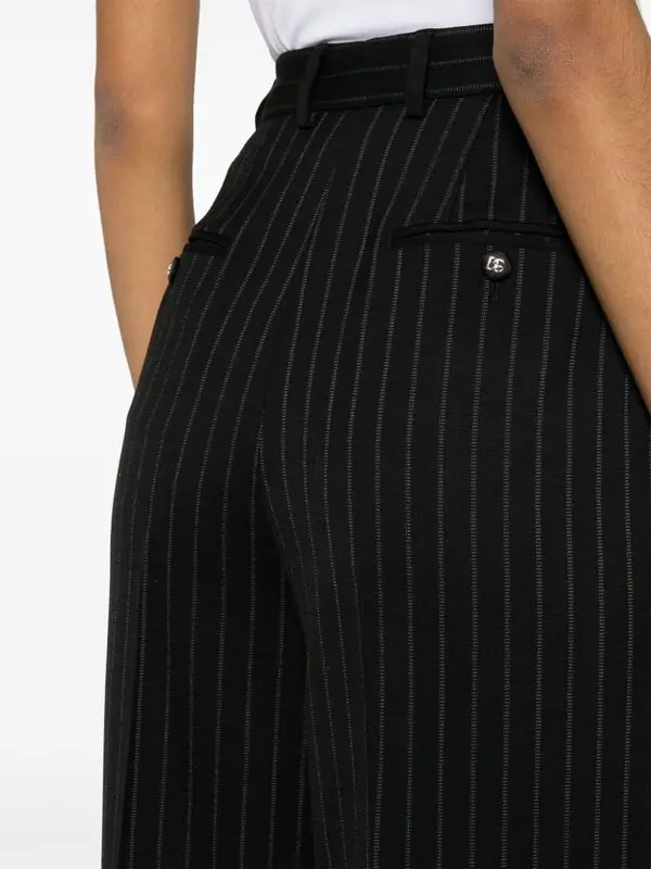 Dolce & Gabbana Pinstriped Wide-leg Trousers