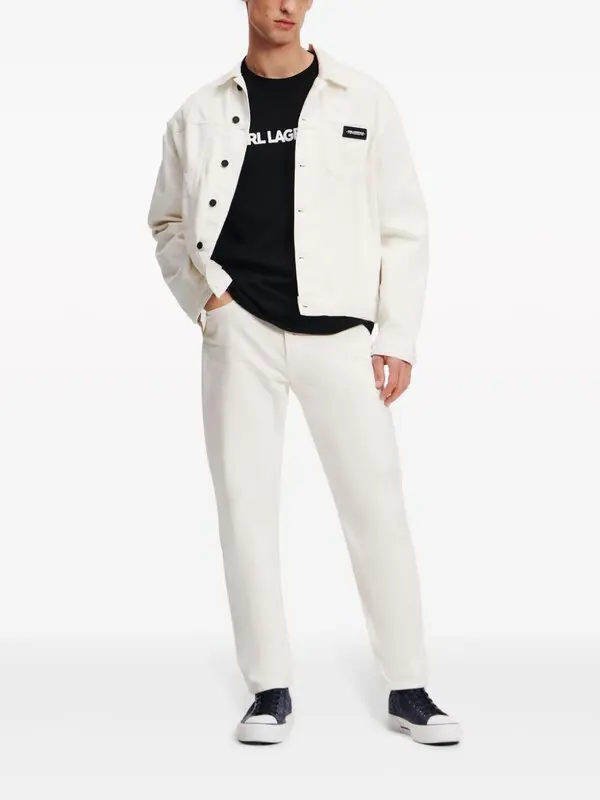 Karl Lagerfeld Logo-appliqué Denim Shirt Jacket