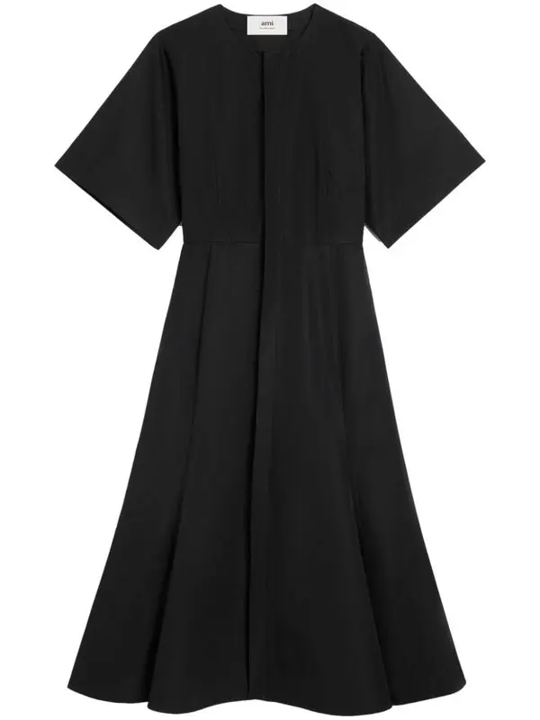 AMI Paris Short-sleeve Midi Dress