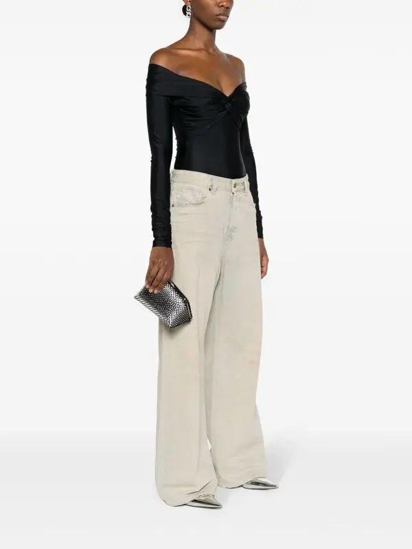 Attico Rhinestone-embellished Clutch