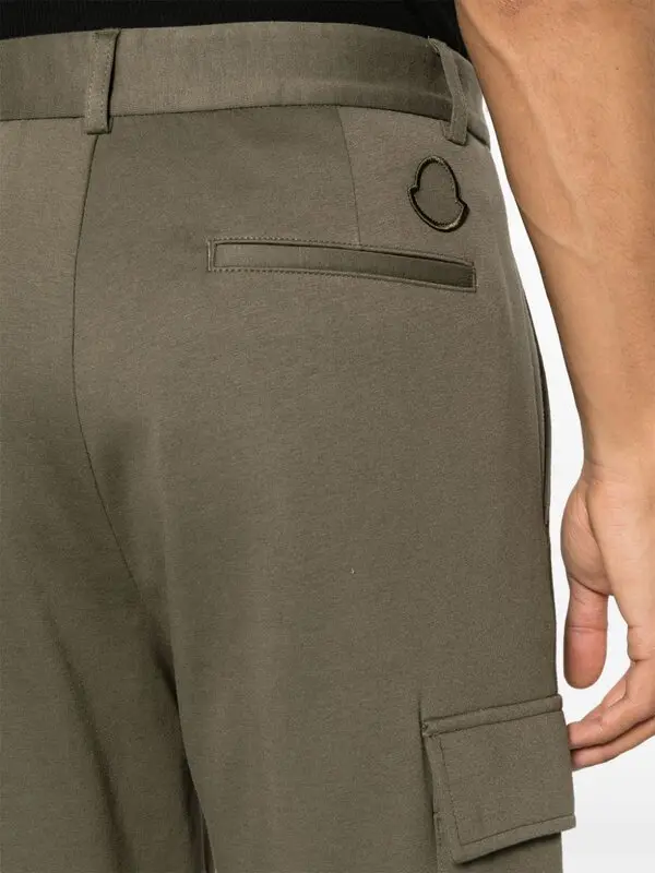 Moncler High-waist Tapered Cargo Trousers