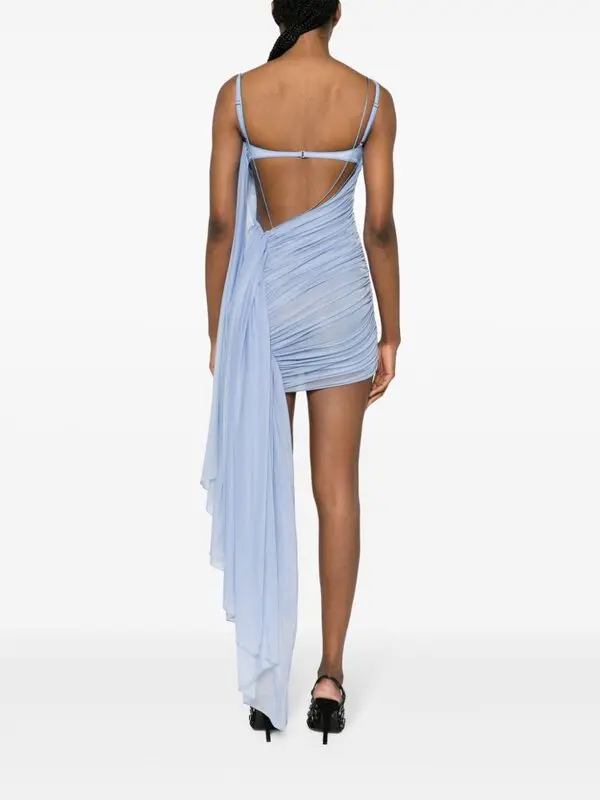 MUGLER Draped Mini Dress