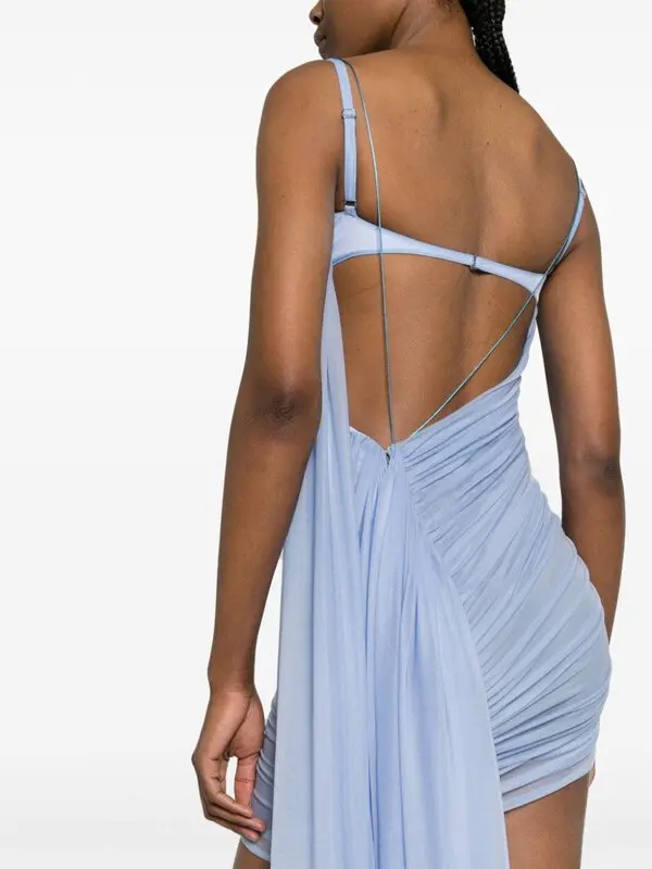 MUGLER Draped Mini Dress